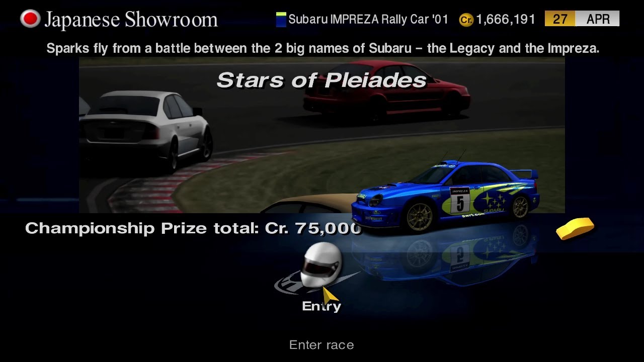 Subaru's Stars of Pleiades event with the Impreza Rally Car GT4 spec II ...