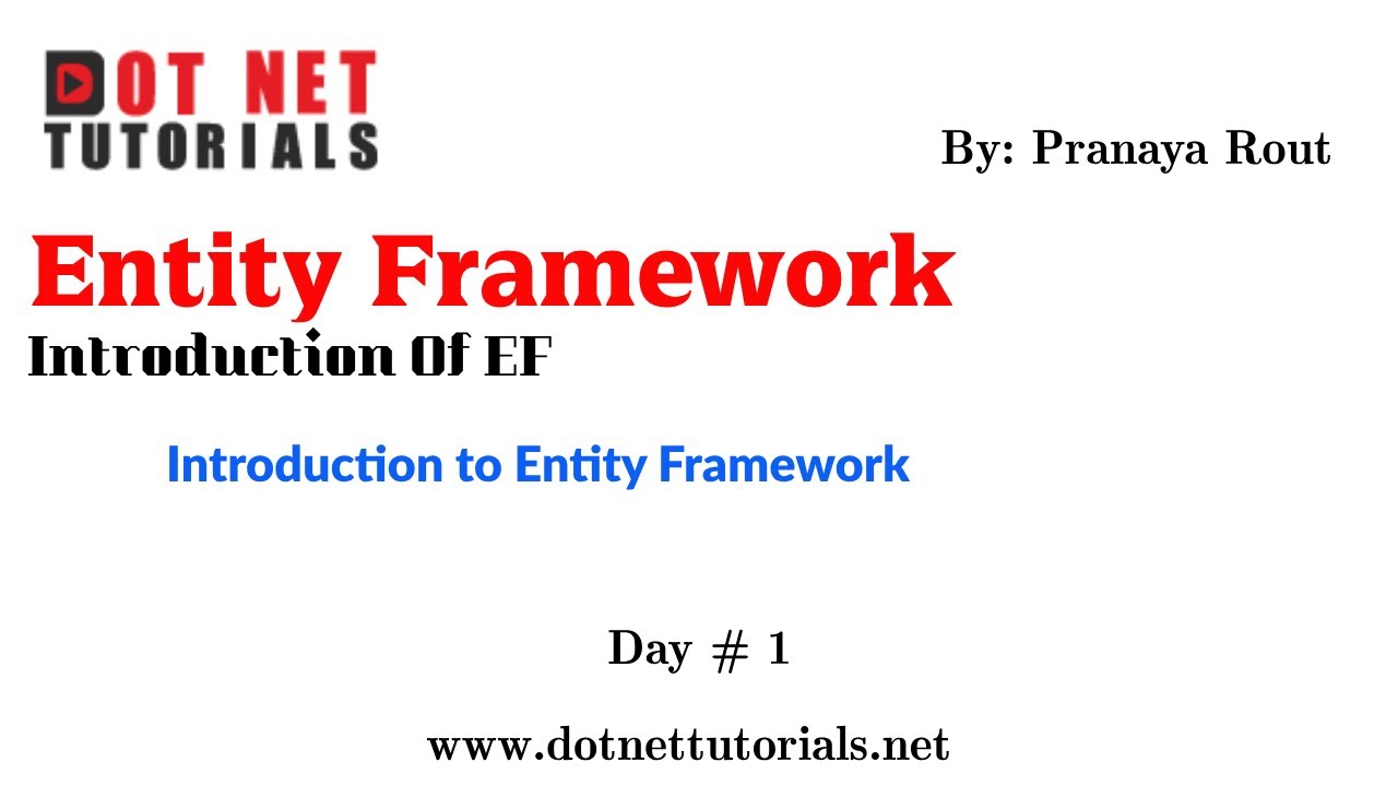 Introduction To Entity Framework Part 2 Youtube