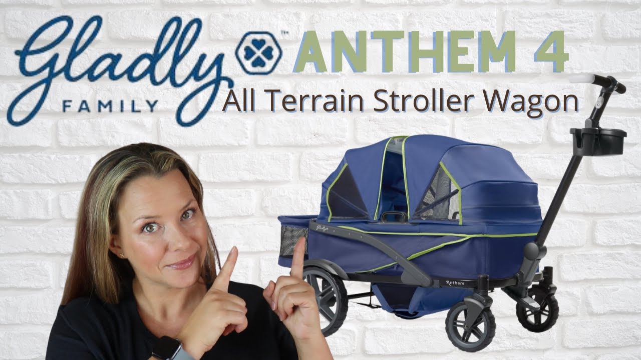 Gladly Family Anthem 4 Stroller Wagon | All Terrain | Four Seat ...