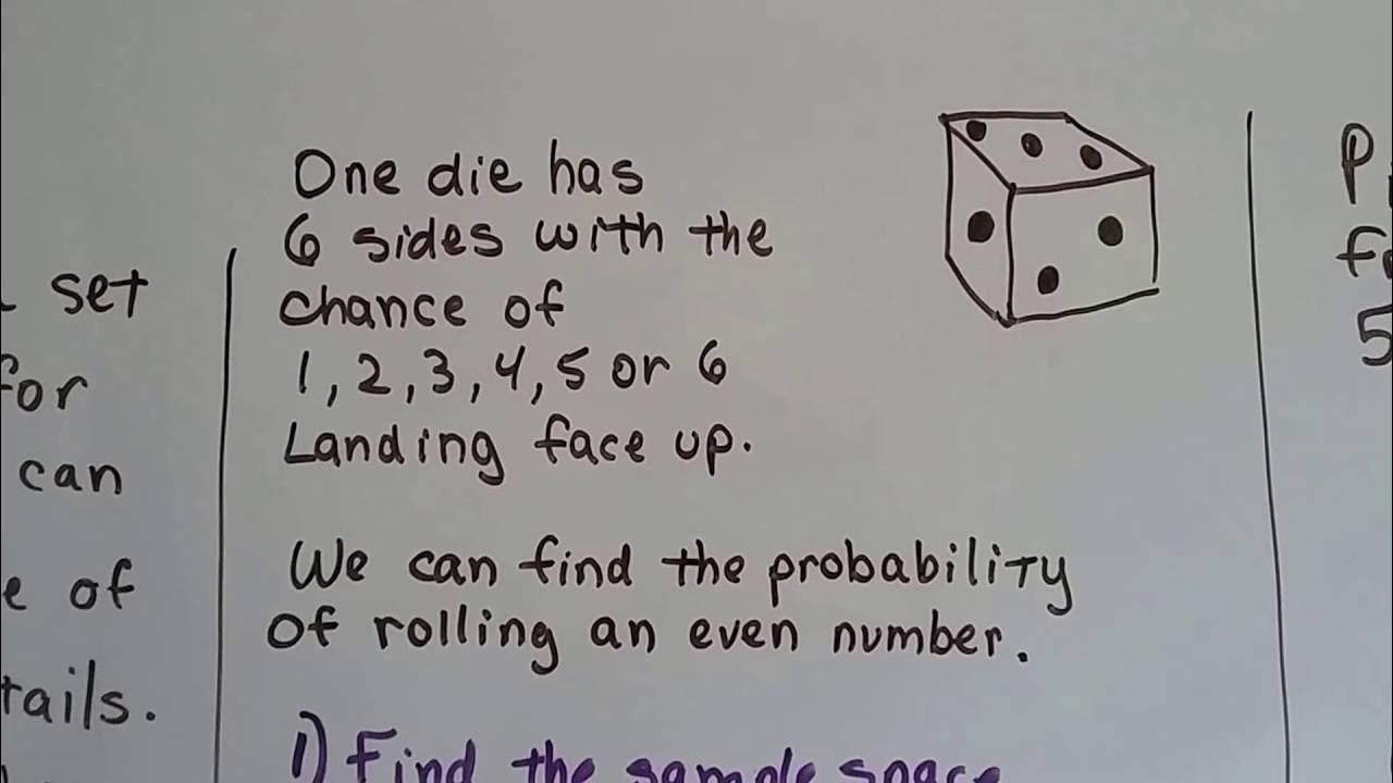 Grade 7 Math #12.1b, Probability and sample space - YouTube