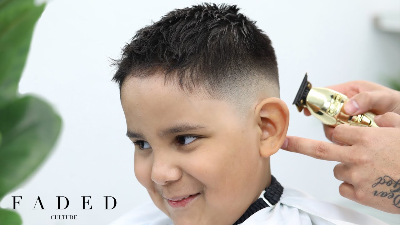 BARBER TUTORIAL KIDS HAIRCUT - YouTube