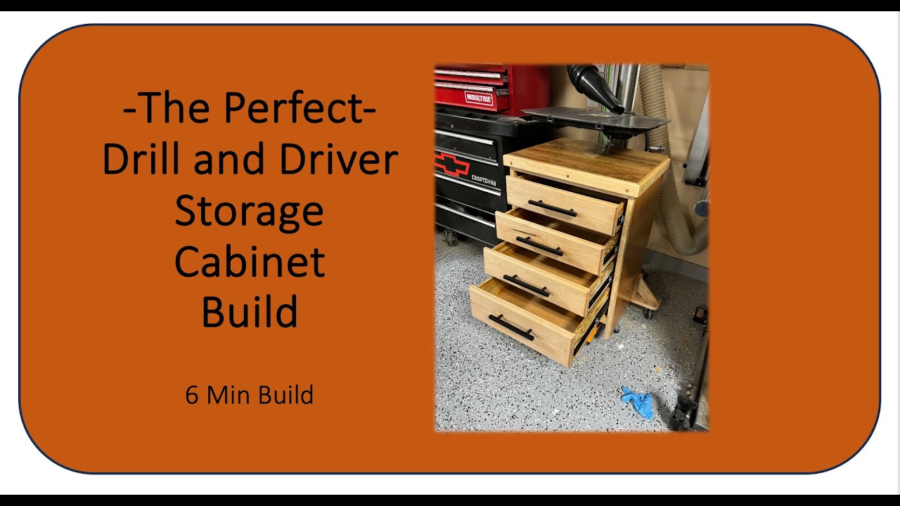 Drill/Driver Bit Storage Cabinet DIY Build - YouTube