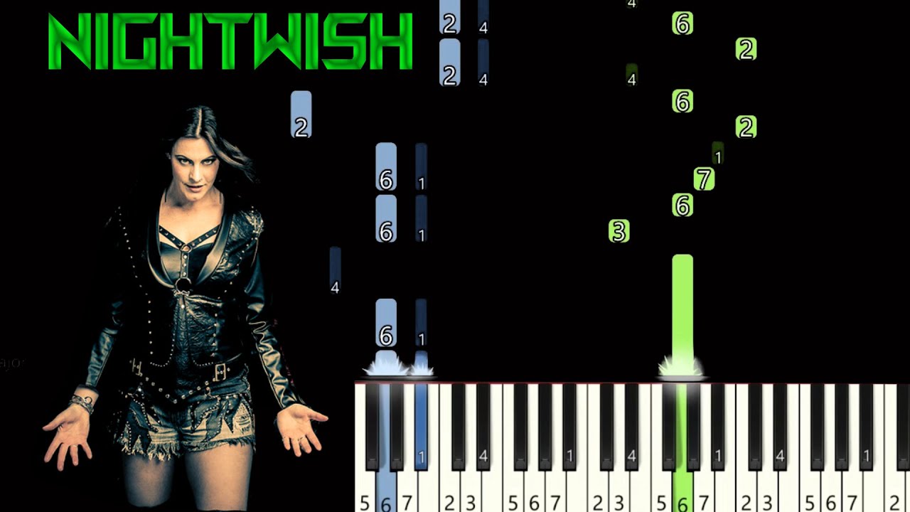 Nightwish - Moondance / Piano Tutorial / - YouTube