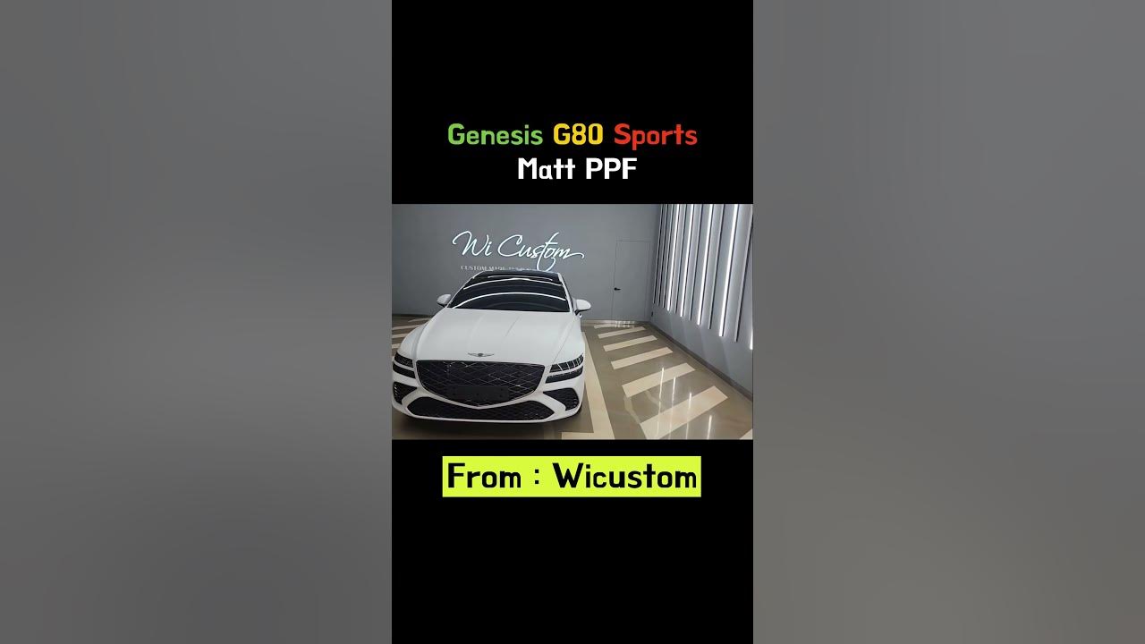 G80 스포츠 전체 무광 PPF #g80 #G80스포츠 #genesis #g80sport - YouTube