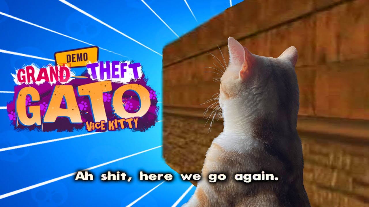 Ah meow, here we go again. (Grand Theft Gato Vice Kitty) - YouTube