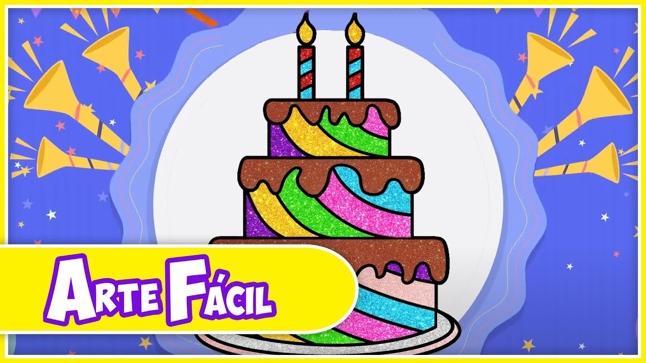 Chiki Art Brasil 🎂 COMO DESENHAR BOLO 🎄 Cake Drawing For Kids | Arte ...