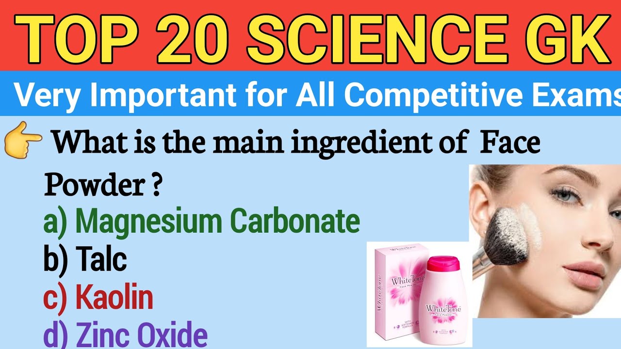 Science GK for Competitive Exams | Top 20 Science Gk | General ...