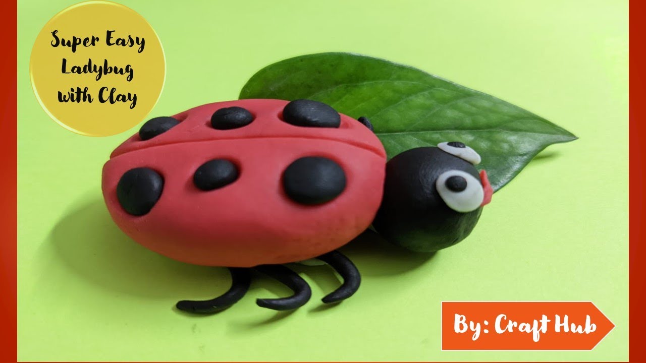 🐞 Ladybug with clay - YouTube