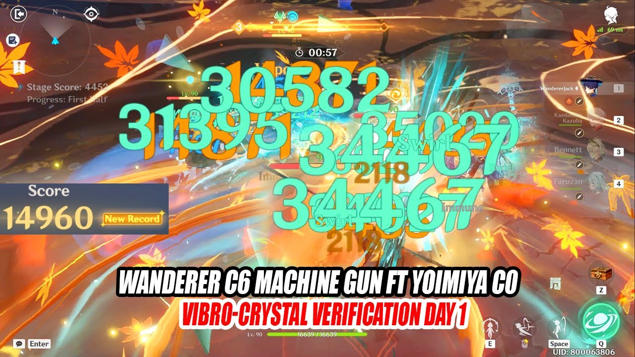 Wanderer C6 Machine Gun ft Yoimiya C0 - Vibro-Crystal Verification Day ...