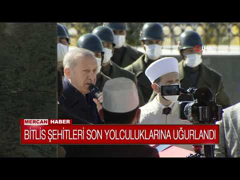BİTLİS ŞEHİTLERİ SON YOLCULUKLARINA UĞURLANDI