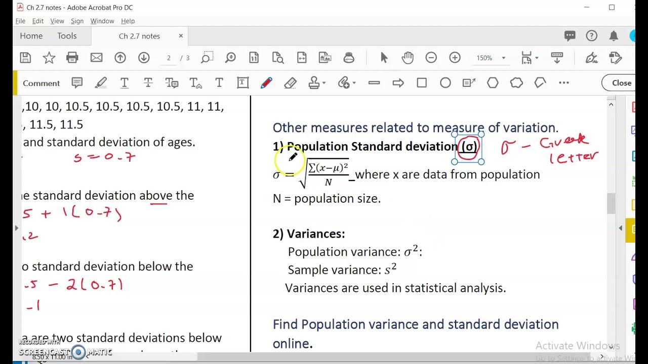 OpenStax Intro Stats Ch 2.7 Standard deviation #2 - YouTube