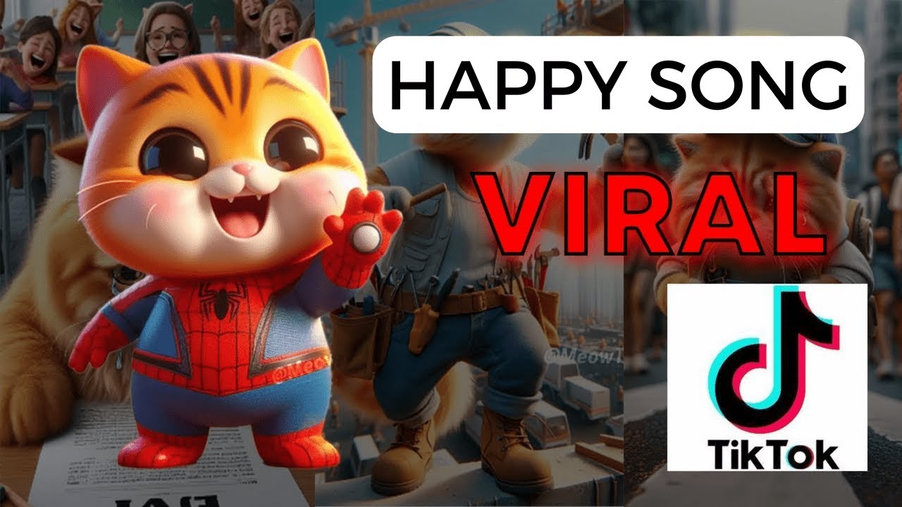 Meow Meow Miaw Miaw Happy 😻Viral Tiktok Song Unstoppable Cat - YouTube