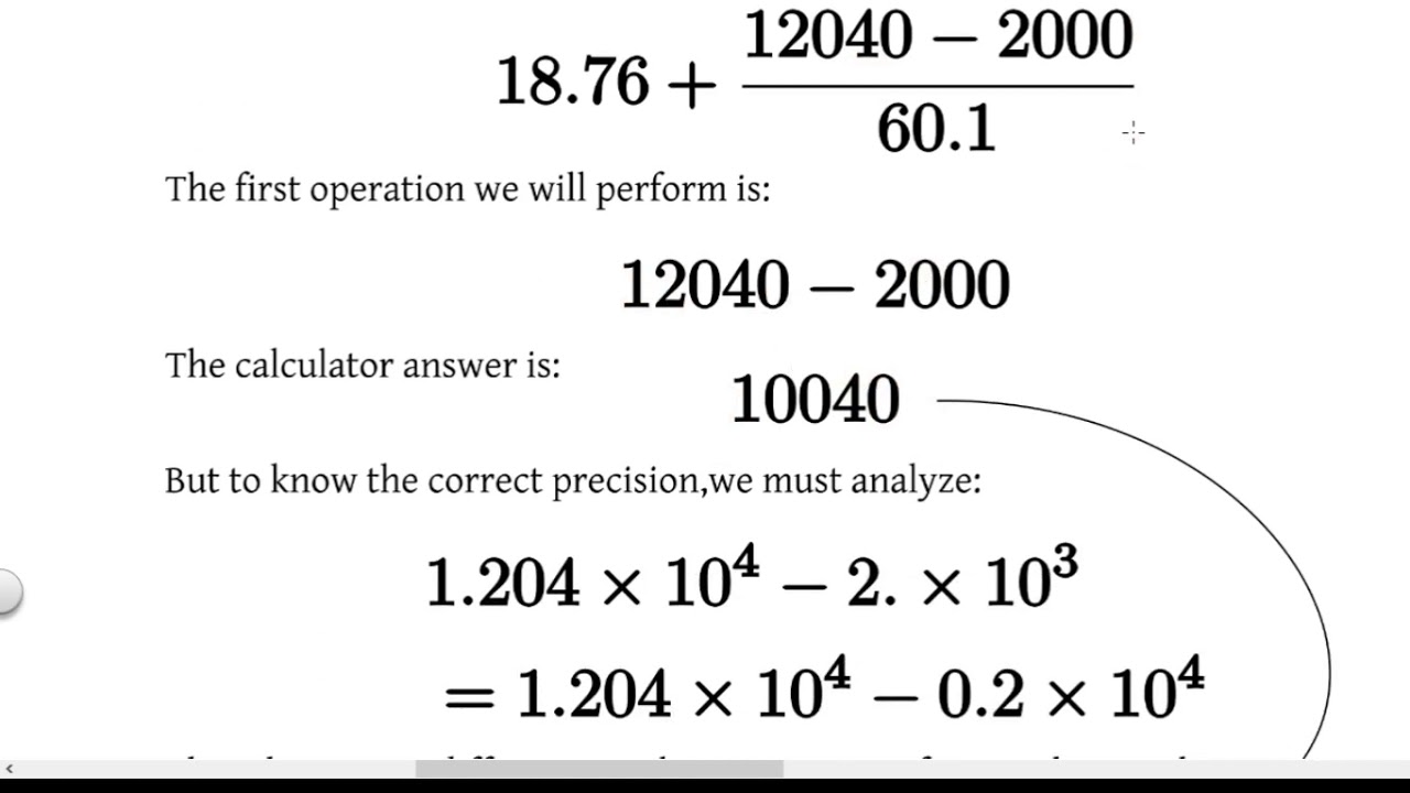 Calculations with Significant Figures Part 2 - YouTube
