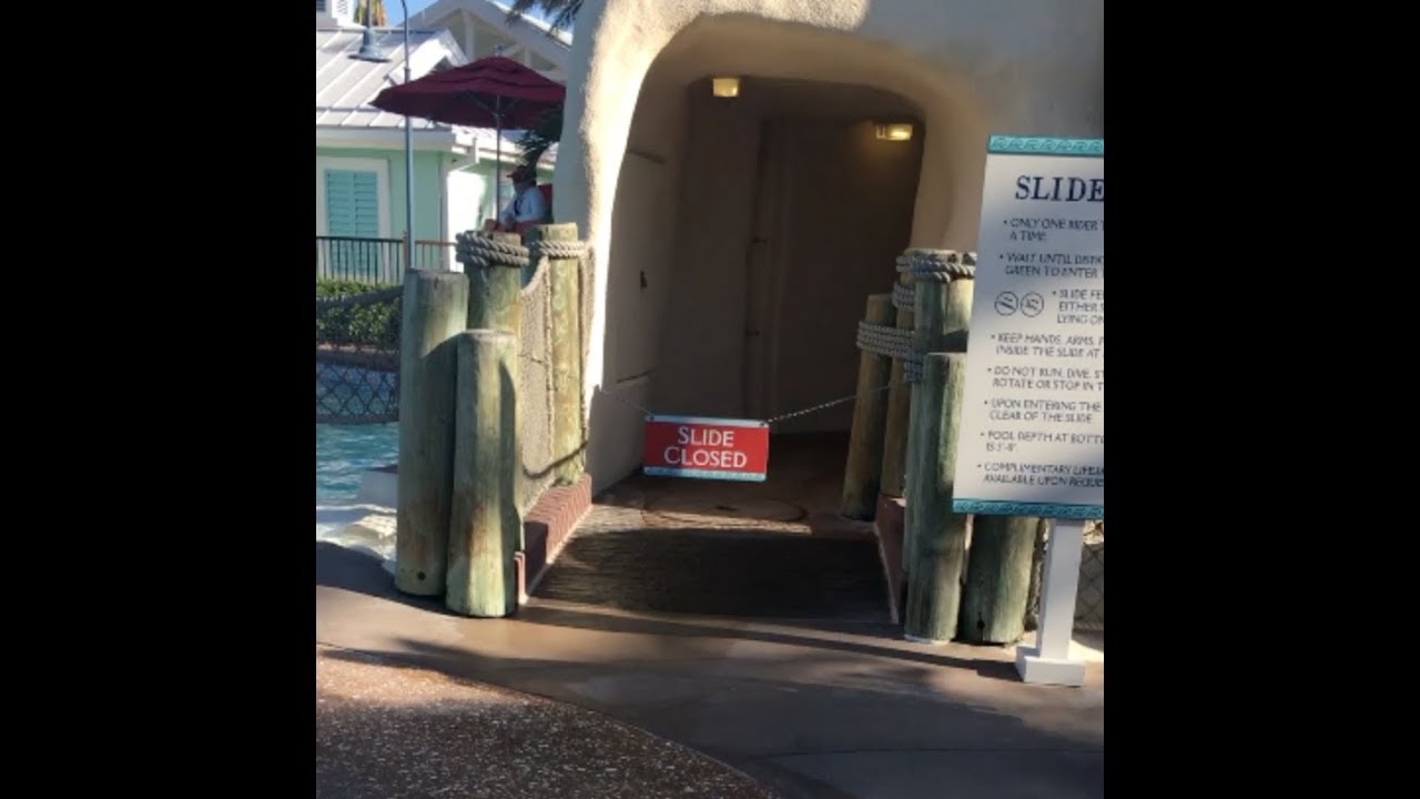 Opening Disney's Old Key West slide!! - YouTube