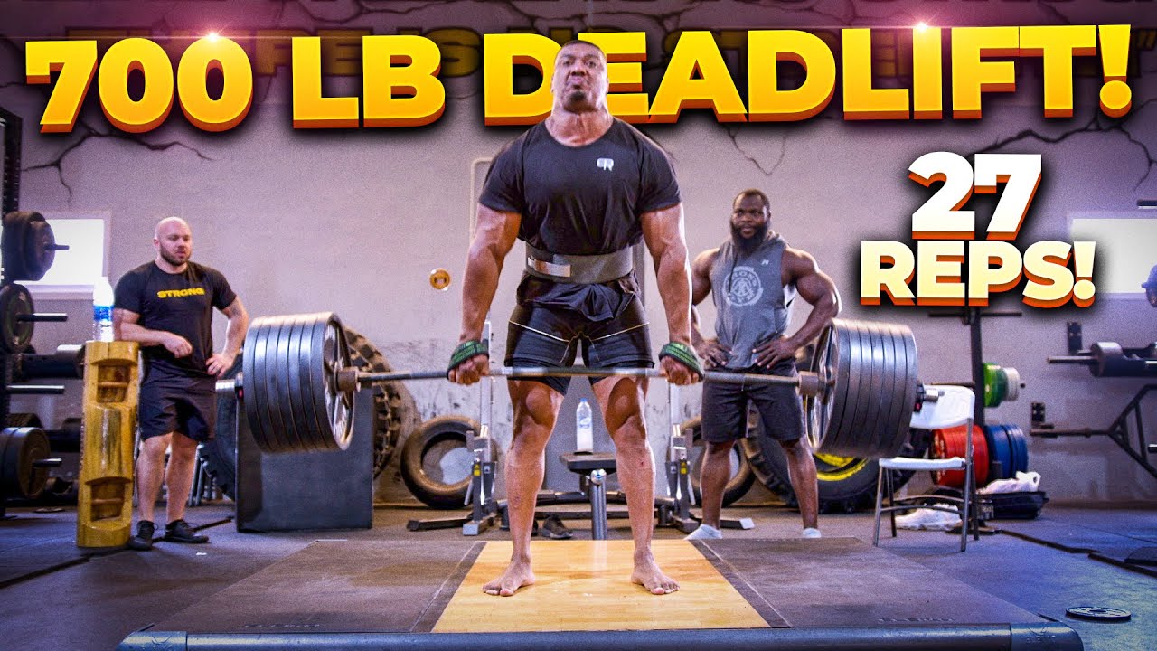 700 LB DEADLIFT 27 REPS VOLUME PR - YouTube