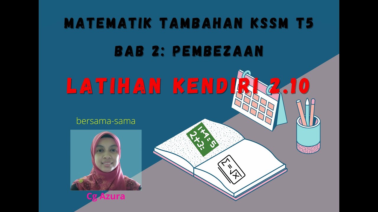Matematik Tambahan KSSM T5 : Pembezaan - titik pusingan : Latihan ...