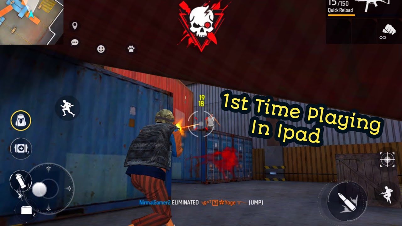 First Time Playing Free Fire On Ipad | Free Fire Ipad Gameplay ...