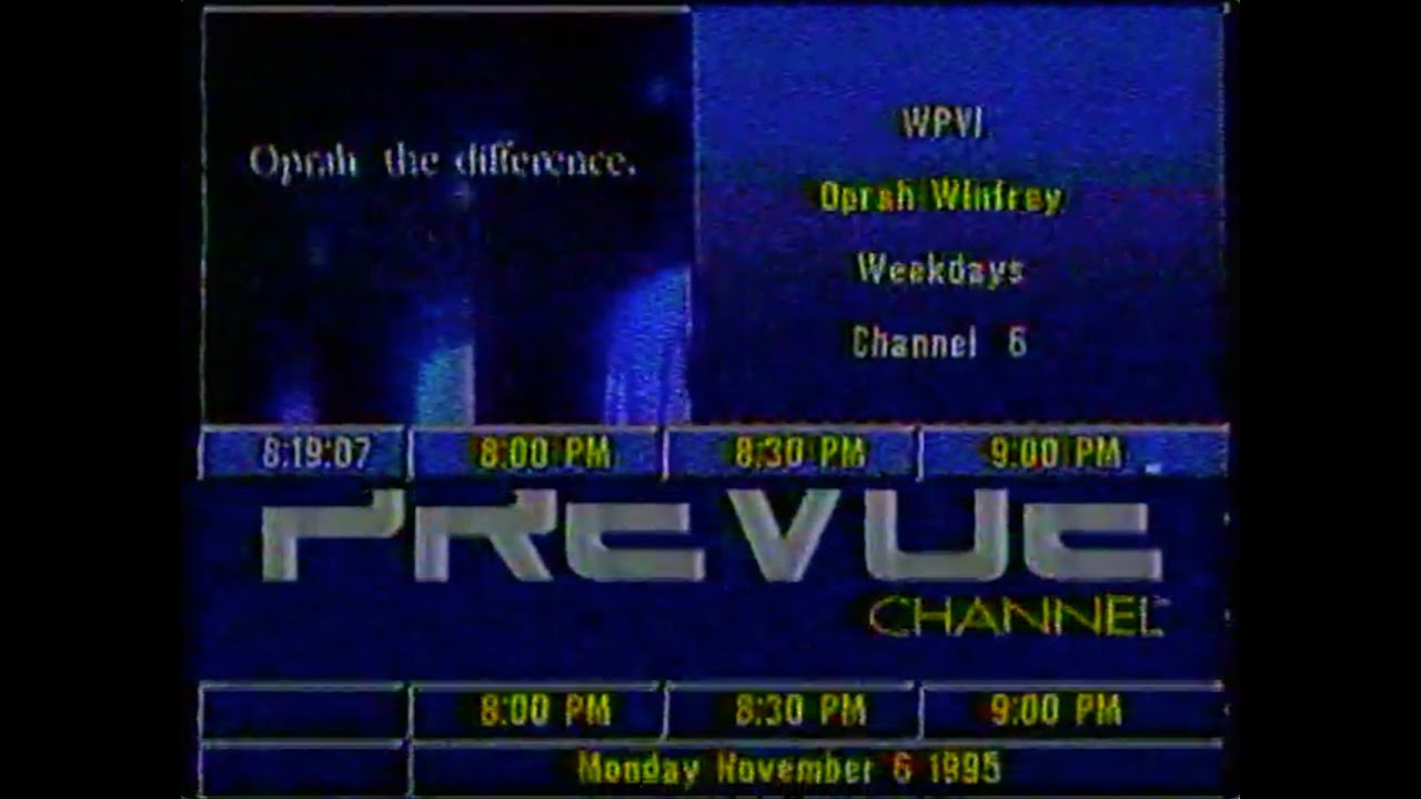 Prevue Channel Nov 6 1995 - YouTube