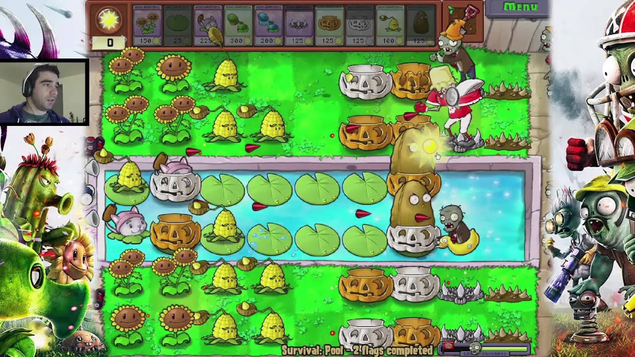 Survival Pool - Plants vs Zombies #32 - YouTube