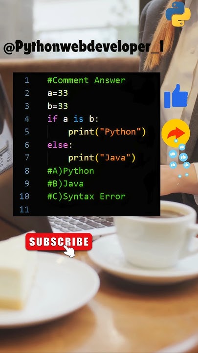 Python MCQ ? |Comment Answer? | #shorts #short #trending #python #programming #ytshorts # ...