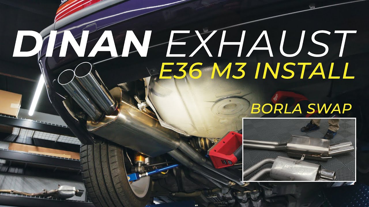 DINAN Exhaust Install on my E36 M3 - YouTube