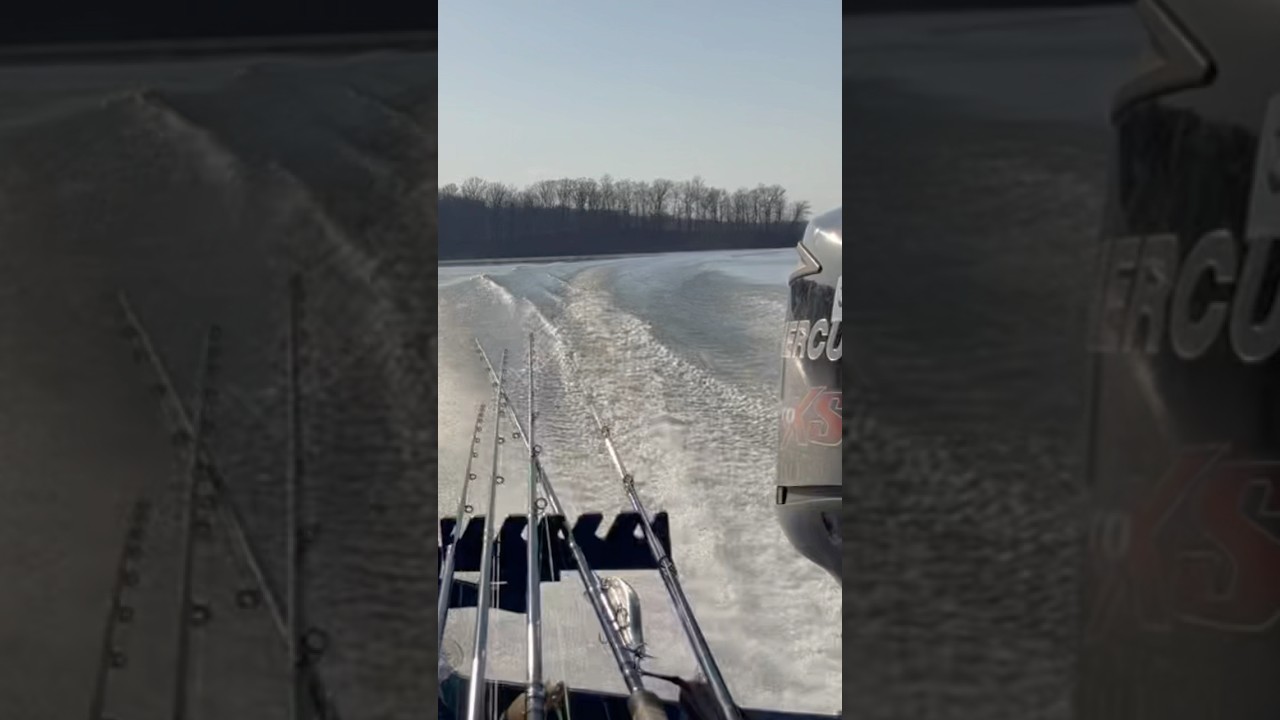 Running Lake Kinkaid with Rods in WAV Rod Holders musky fishing - YouTube