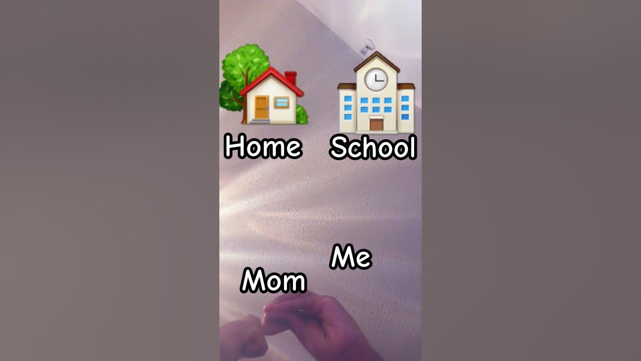School vs home - YouTube