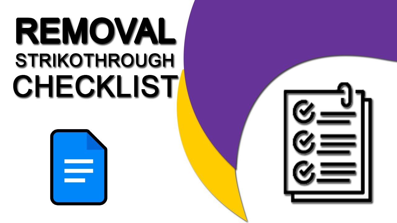 How To Removal Strikethrough Checklist In Google Docs YouTube How To Removal Strikethrough Checklist In Google Docs YouTube
