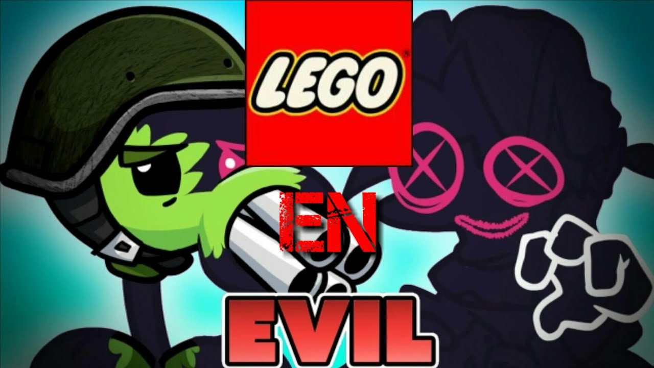 LEGO Friday Night Funkin Corruptión Evil Boyfriend VS Peashooter.Day 2 ...