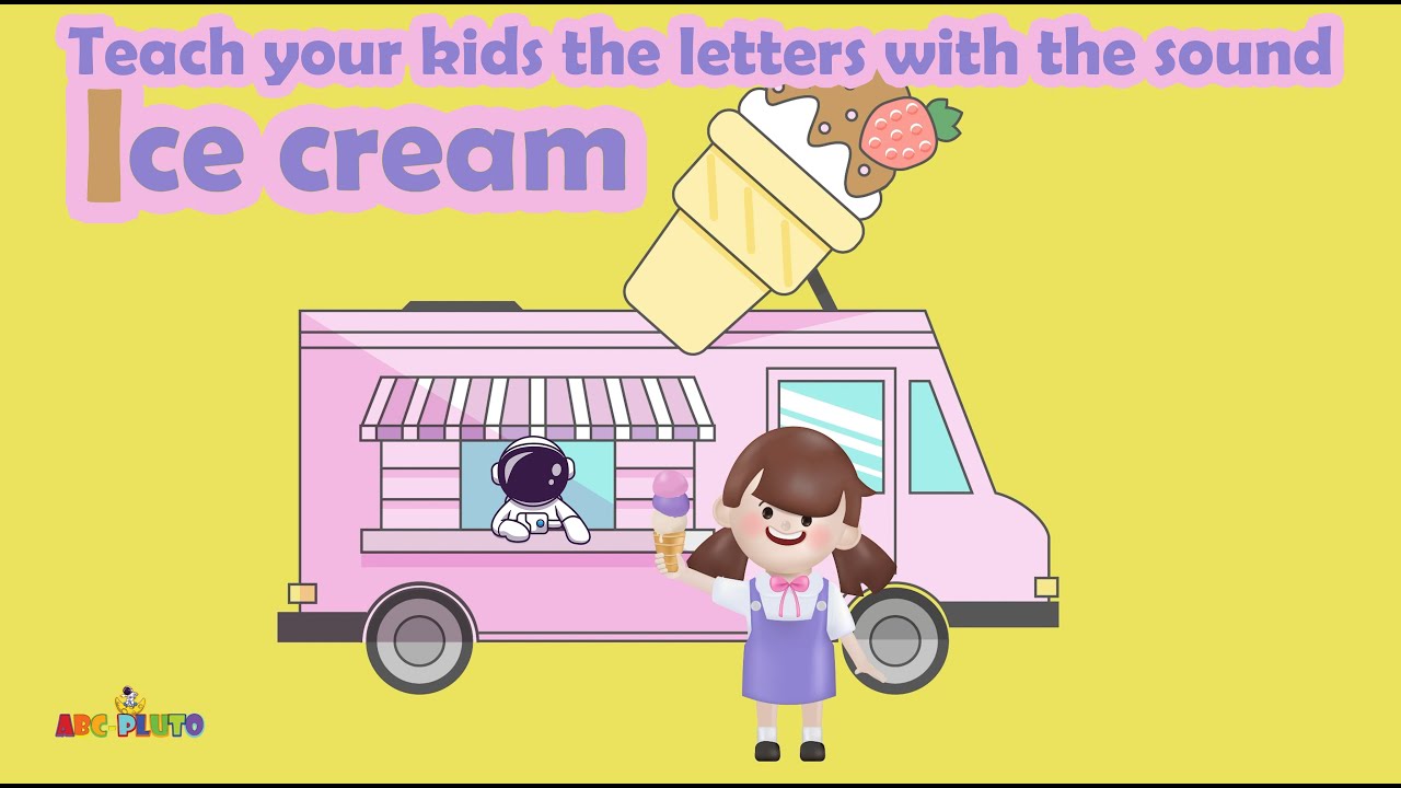 learn abcs for kids: letter "I _ i" is for ice cream | abcpluto ...