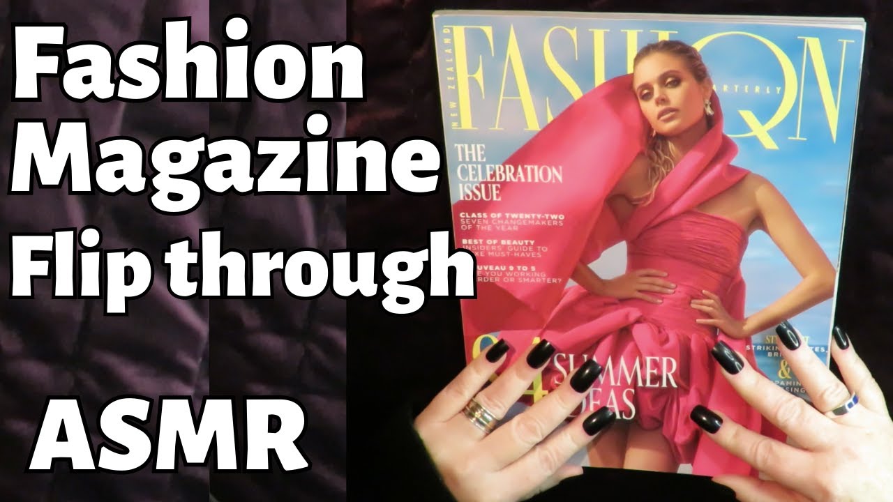 ASMR Fashion Magazine Flip Through #asmr #pageturning #magazine # ...