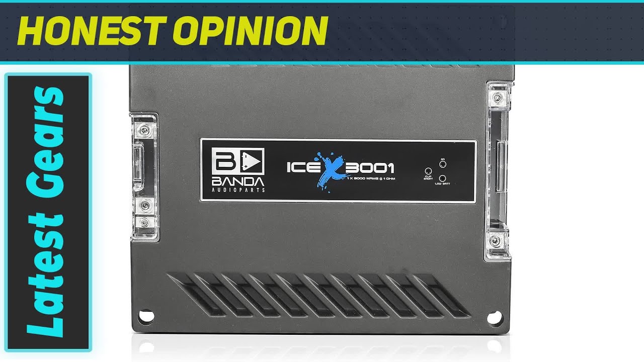 reviewBanda ICE X 3001-1 Channel 3000 Watts RMS 1 Ohm Car Amplifier ...