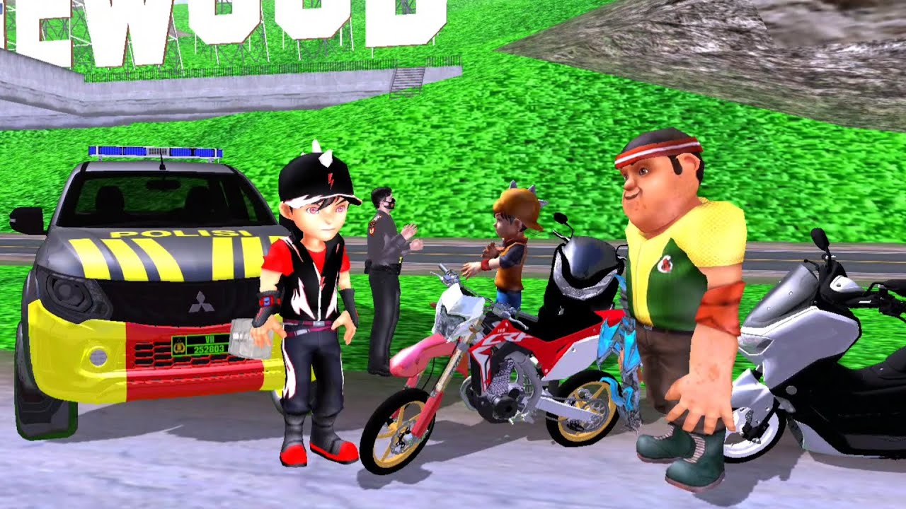 😱Boboiboy kena tilang naik motor pcx😂 Gopal nangis😭 Gta lucu😂 - YouTube