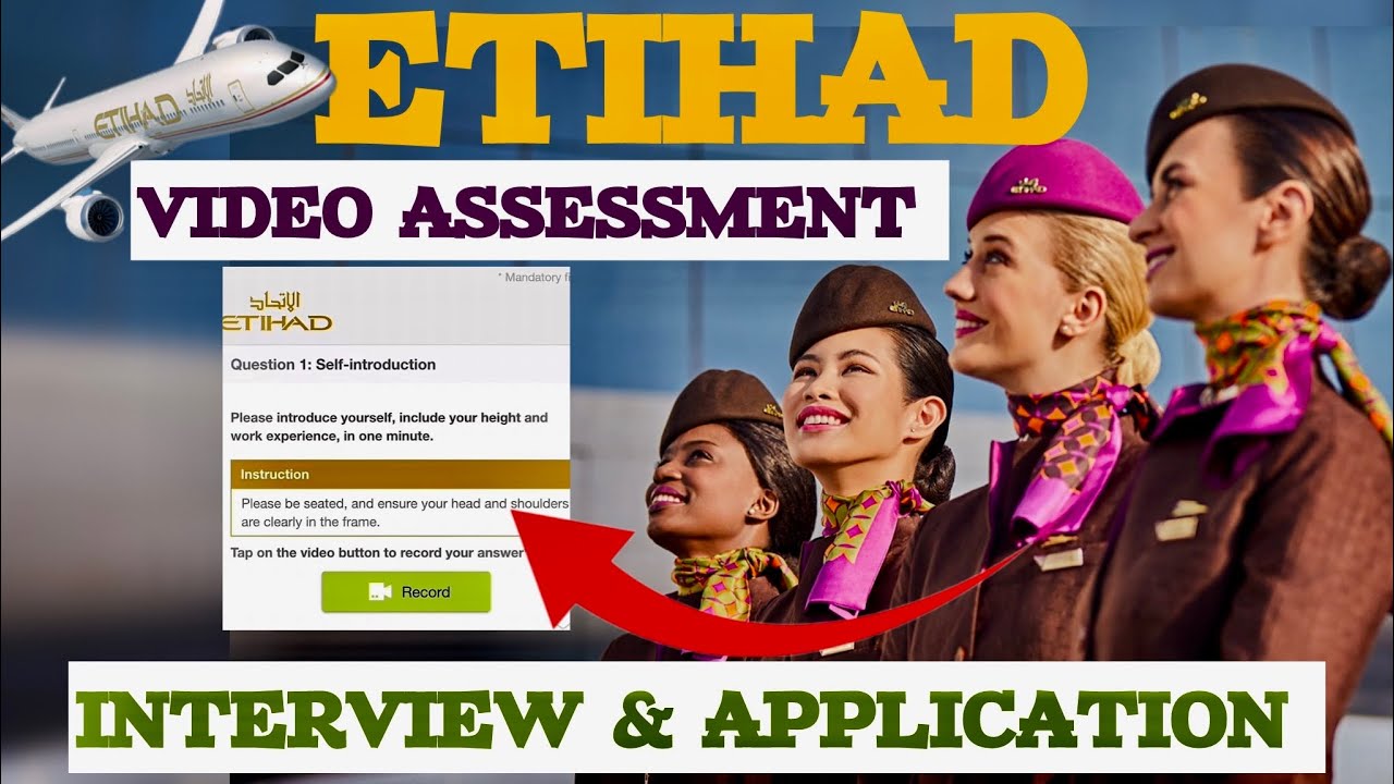 ETIHAD VIDEO ASSESSMENT INTERVIEW | Etihad Cabin Crew jobs - YouTube