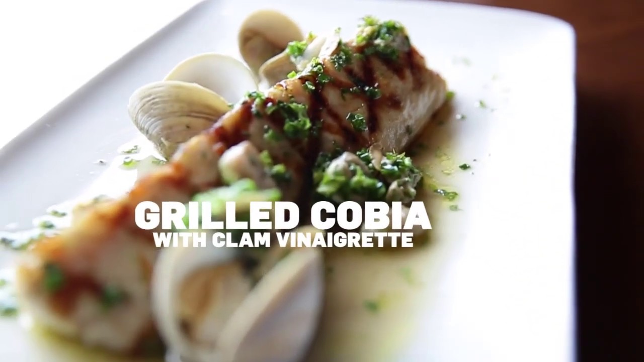 Recipe: Grilled Cobia With Clam ­Vinaigrette - YouTube