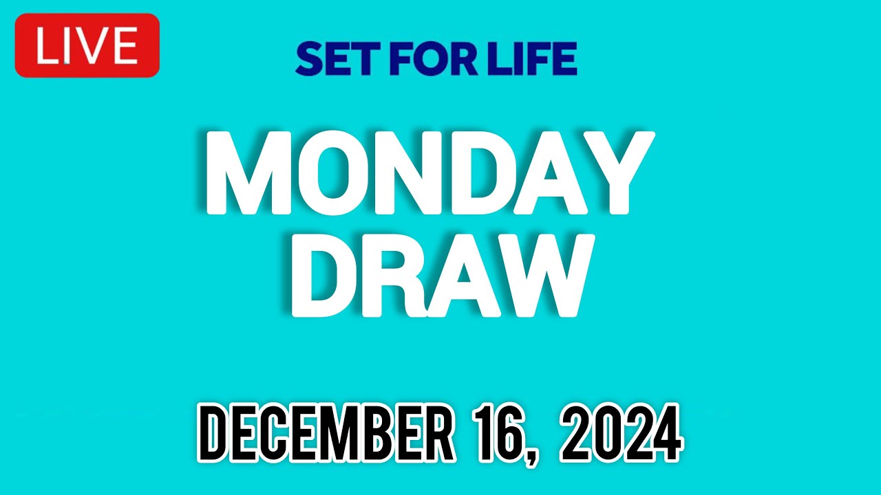 The National Lottery Set For Life Live draw results from Monday 16 ...
