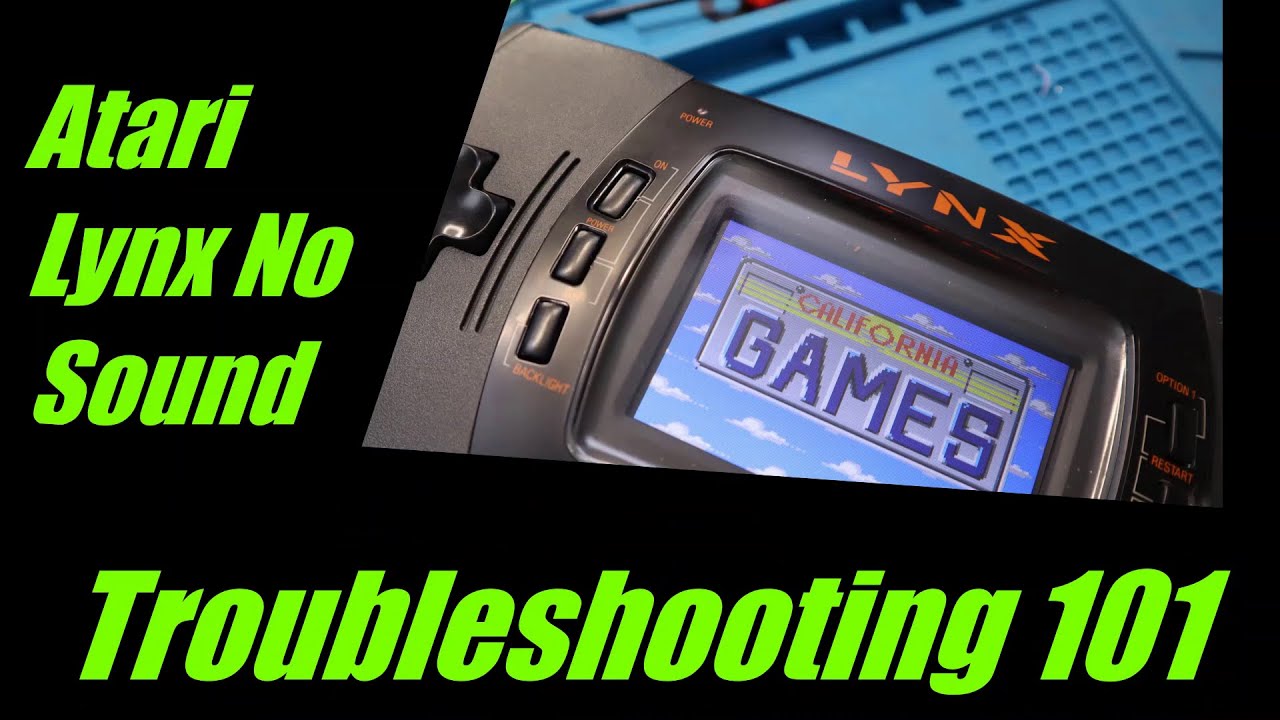 Atari Lynx has No Sound. Troubleshooting and reading a Schematic. - YouTube
