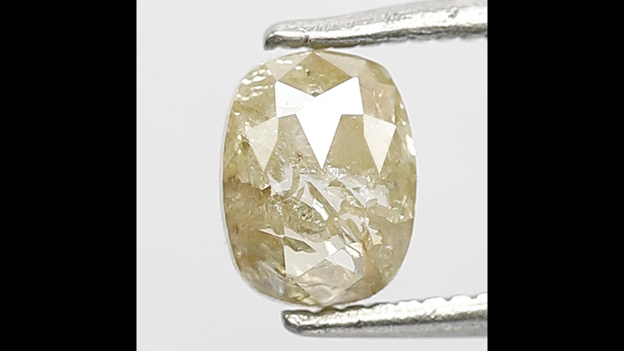 0.86 CT Natural Yellow Diamond: Translucent Oval Loose Diamond - YouTube