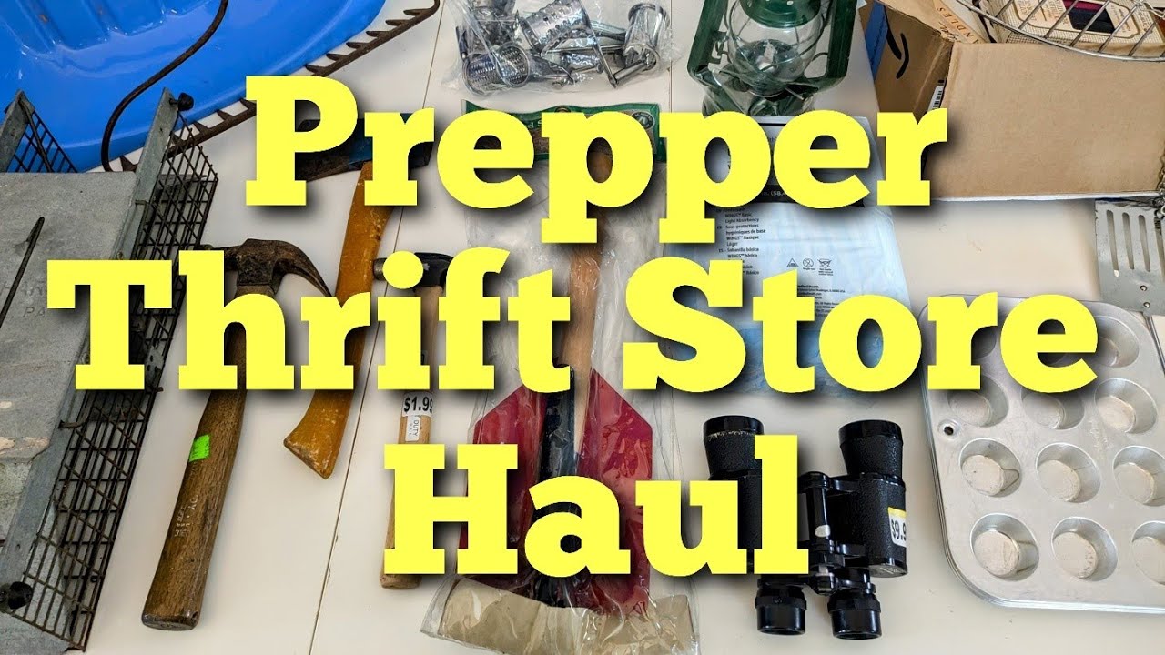 Prepper Thrift Store Haul - YouTube