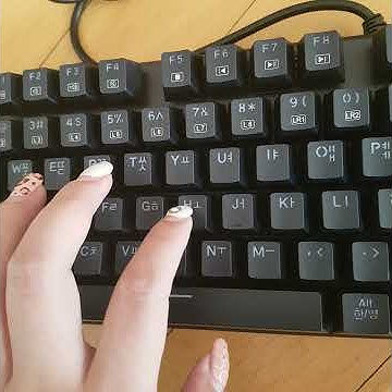 ABKO HACKER K590 축교환 단일 LED 기계식키보드 블랙 적축 구매 후기 - YouTube