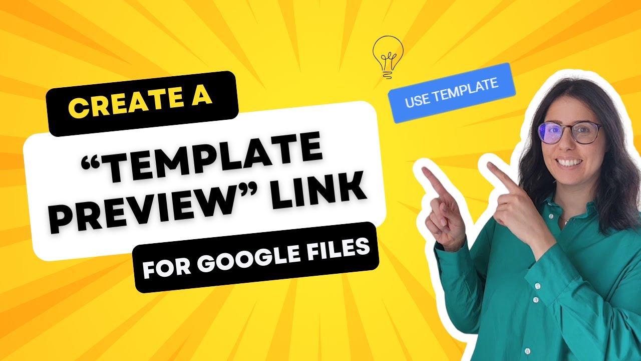 How to create a TEMPLATE PREVIEW LINK for Google Files - YouTube