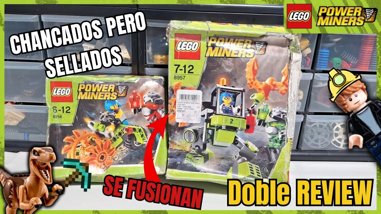 SETS de HACE 15 AÑOS - LEGO Power Miners: Stone Chopper(8956) y Mine ...