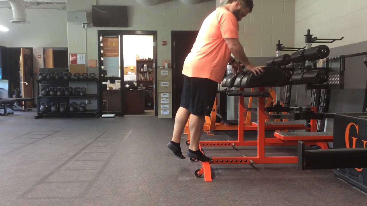 Single Leg Calf Raise Eccentric - Straight Leg - YouTube