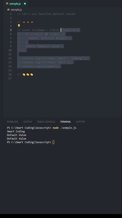 Javascript Tricks - How To Use Function Default Values - YouTube