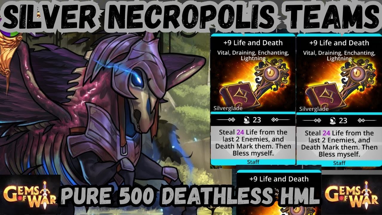 5 Silver Necropolis Teams H/M/L/D PURE FACTION 500 Life and Death ...