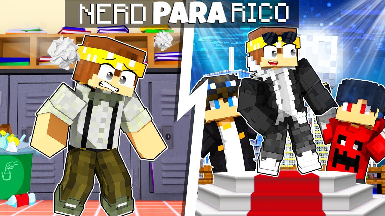 O MENINO NERD FICOU RICO no MINECRAFT ‹ Alex › - YouTube