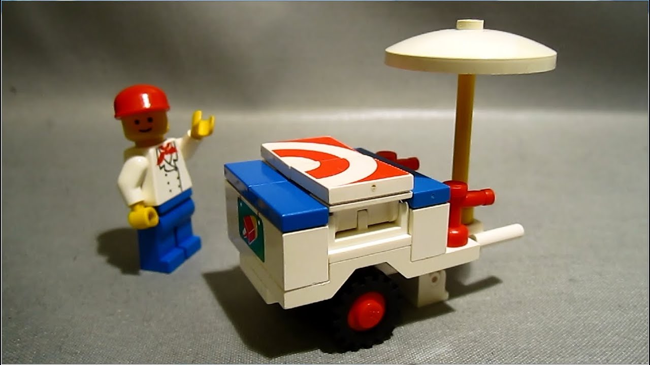Vintage LEGO Town 6601 Ice Cream Cart from 1985! - YouTube