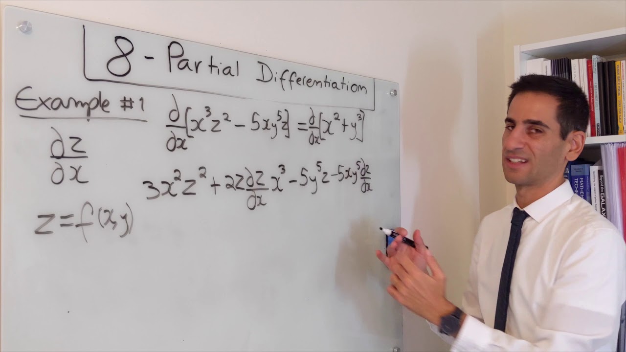 8.3 - Partial Implicit Differentiation and examples - YouTube