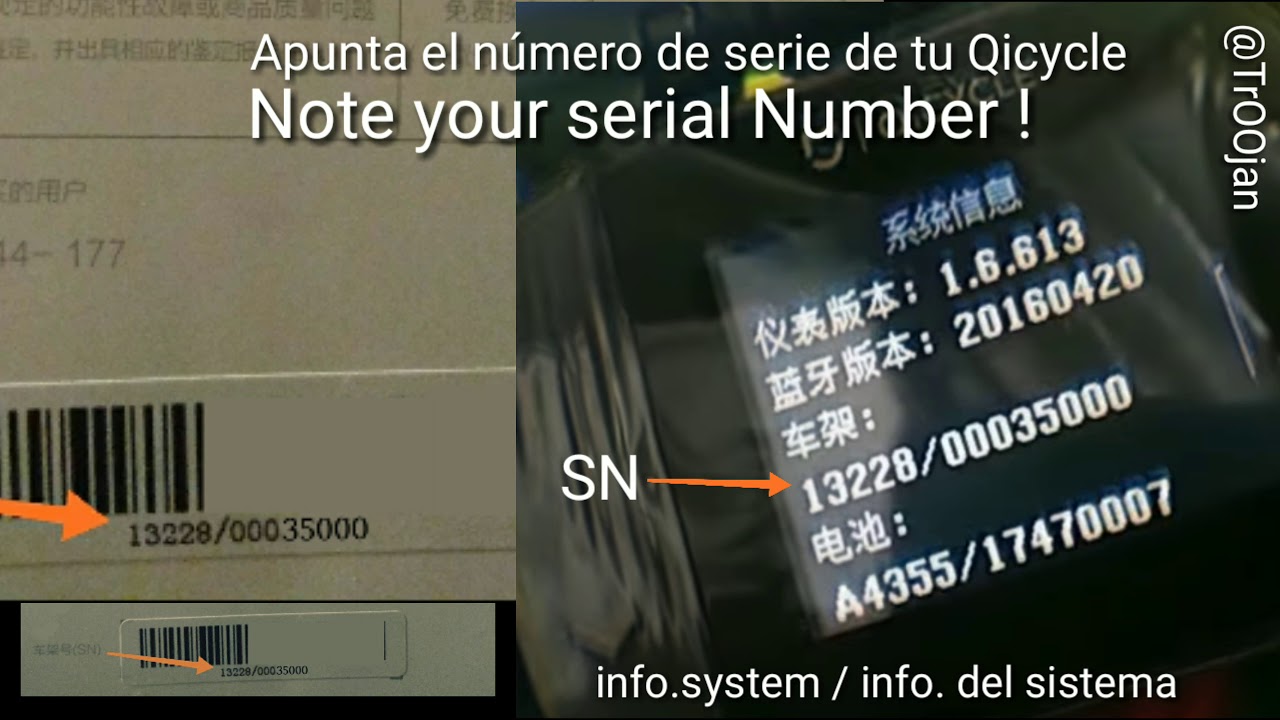QICYCLE XIAOMI SERIAL NUMBER HowTo YouTube qicycle-xiaomi-serial-number-howto-youtube