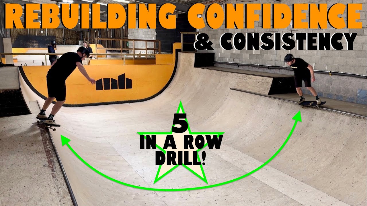 Rebuilding Confidence - 5 In A Row Mini Ramp Challenge - YouTube